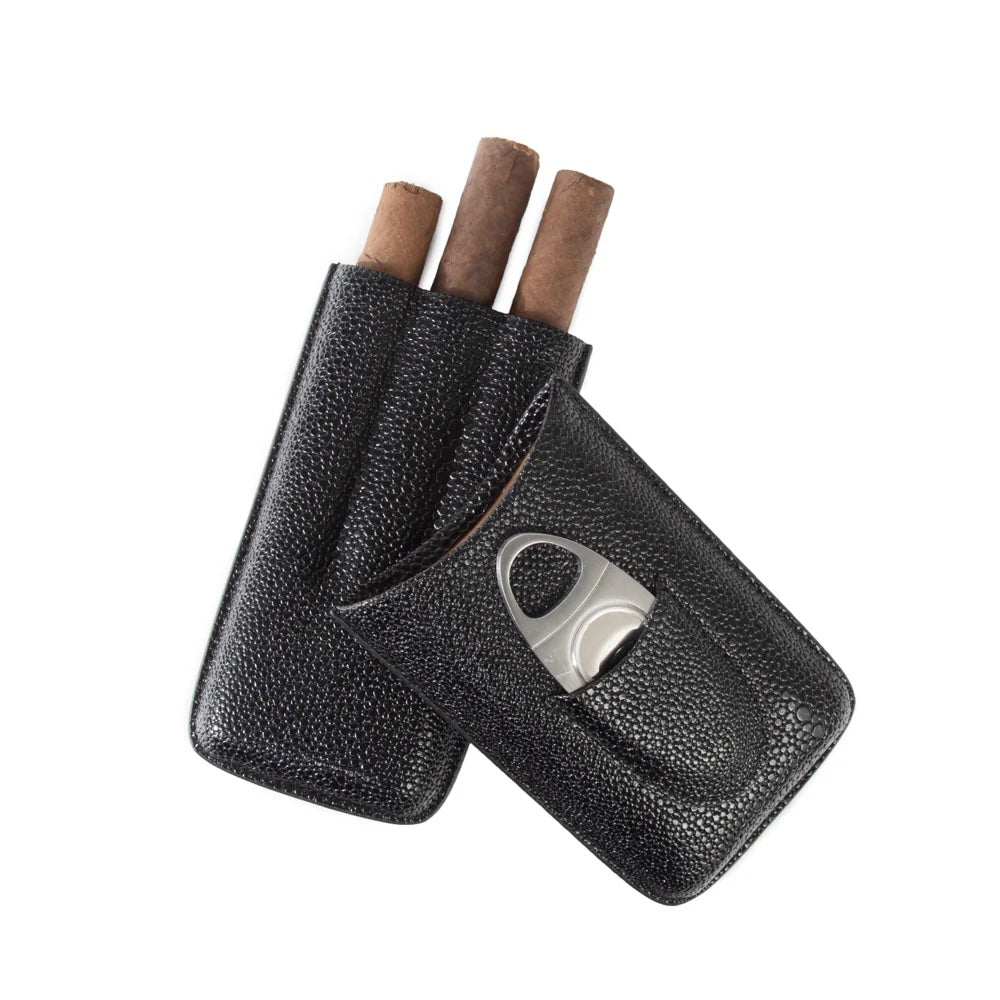 BRC Simon Stingray Cigar Case - Black – Peddler Interiors