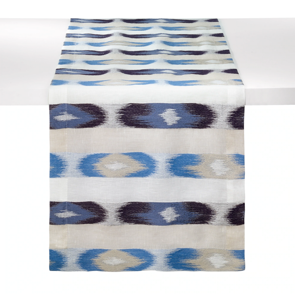 Ikat Runner - Blue 90" – Peddler Interiors
