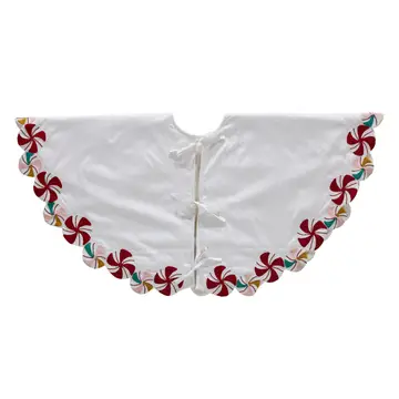Candy Swirl Hand Beaded Tree Skirt – Peddler Interiors