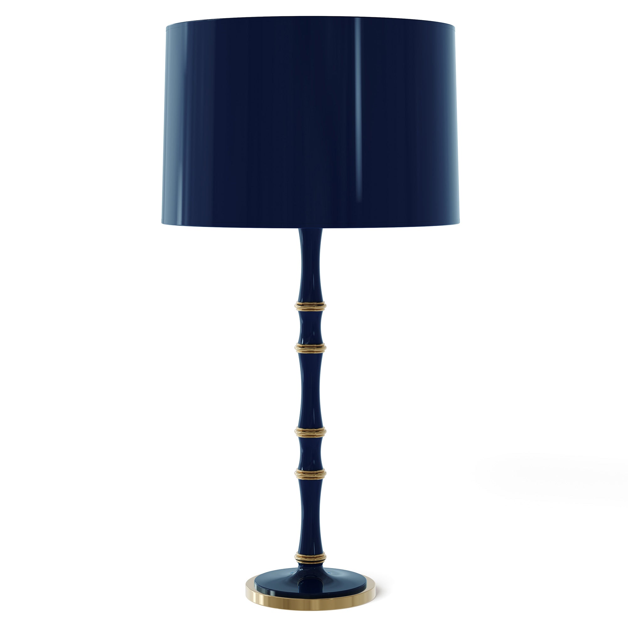RAL Kane Table Lamp in Midnight Blue 31" – Peddler Interiors