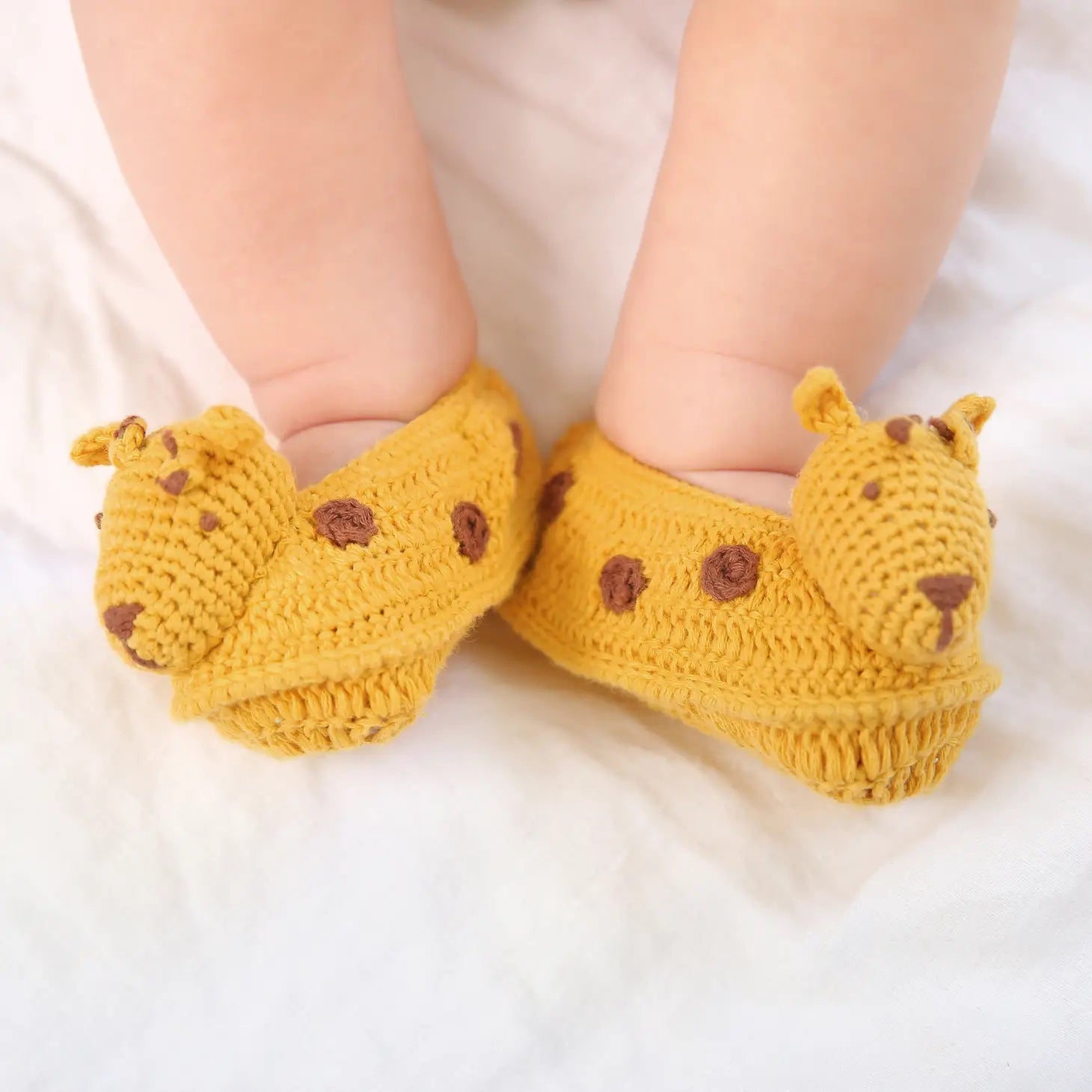 Crochet Booties - Gerald Giraffe – Peddler Interiors